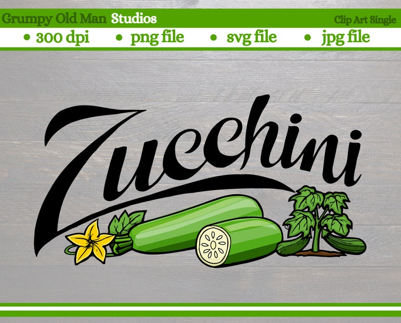 Zucchini Clip Art Vegetable Clip Art Garden Plant Label Zucchini Garden ...