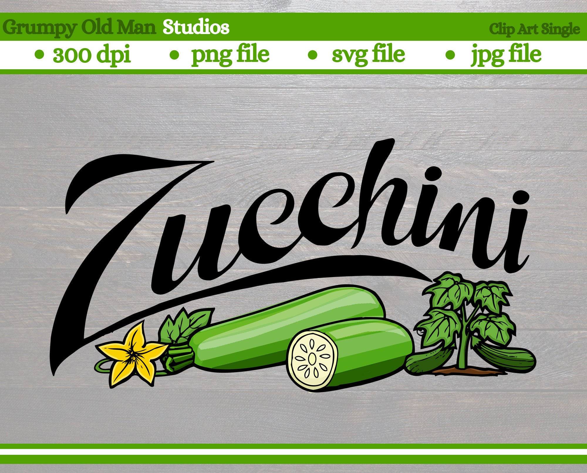 Zucchini Clip Art Vegetable Clip Art Garden Plant Label Zucchini Garden ...