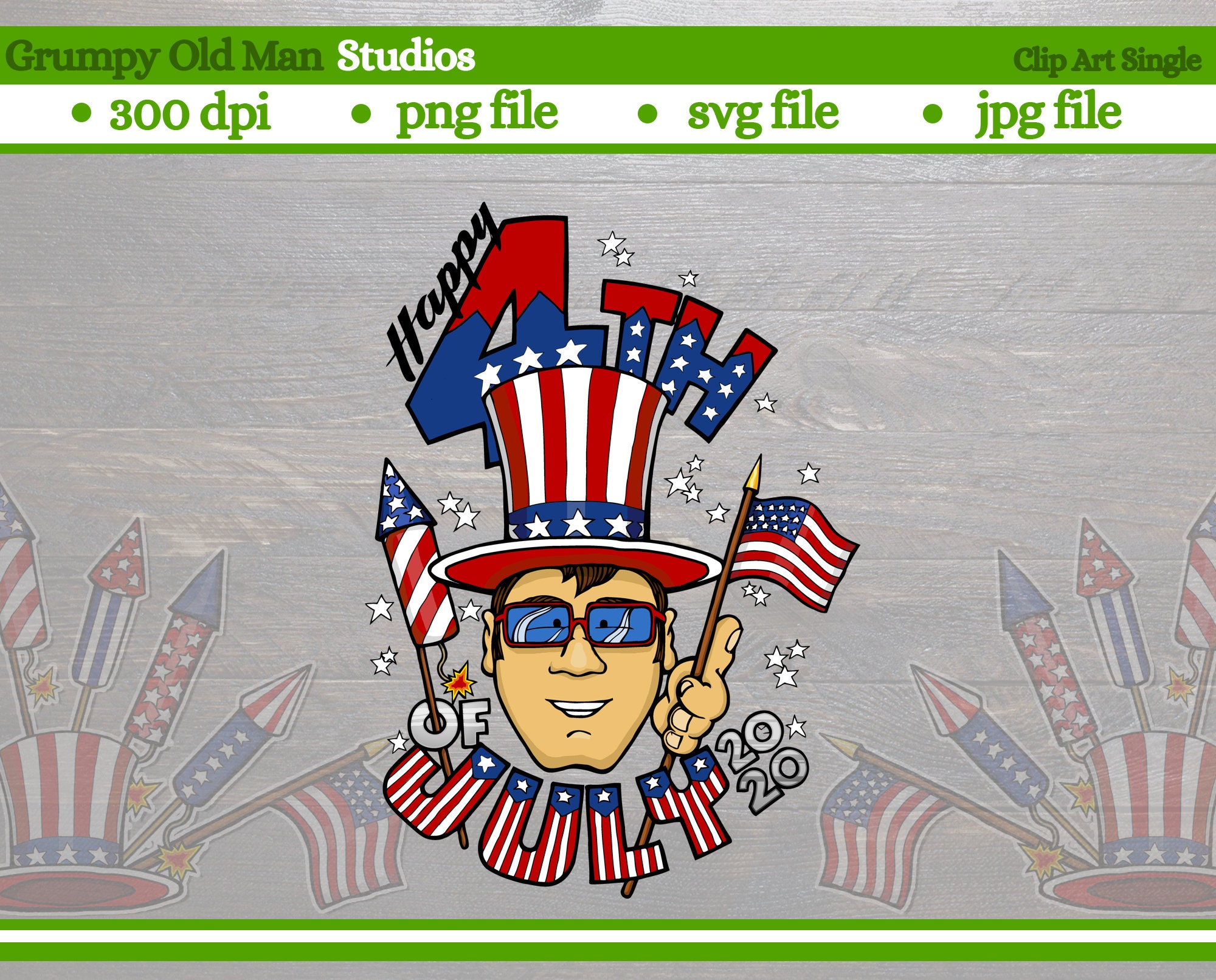 July 4th Clip Art | Fourth of July Clipart | Patriotic Top Hat | Svg ...