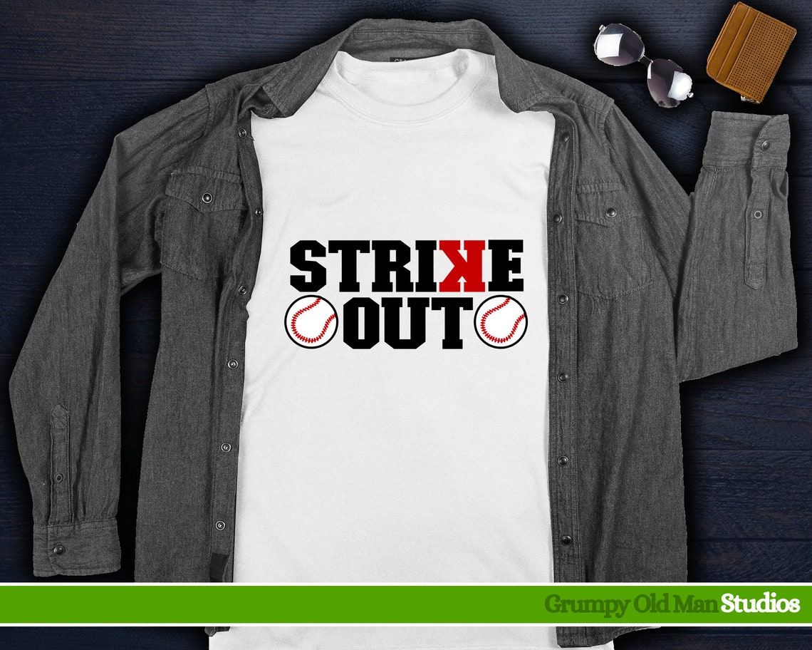 Baseball Strike Out Cut File | Backwards K | Svg File | Png File | Eps ...