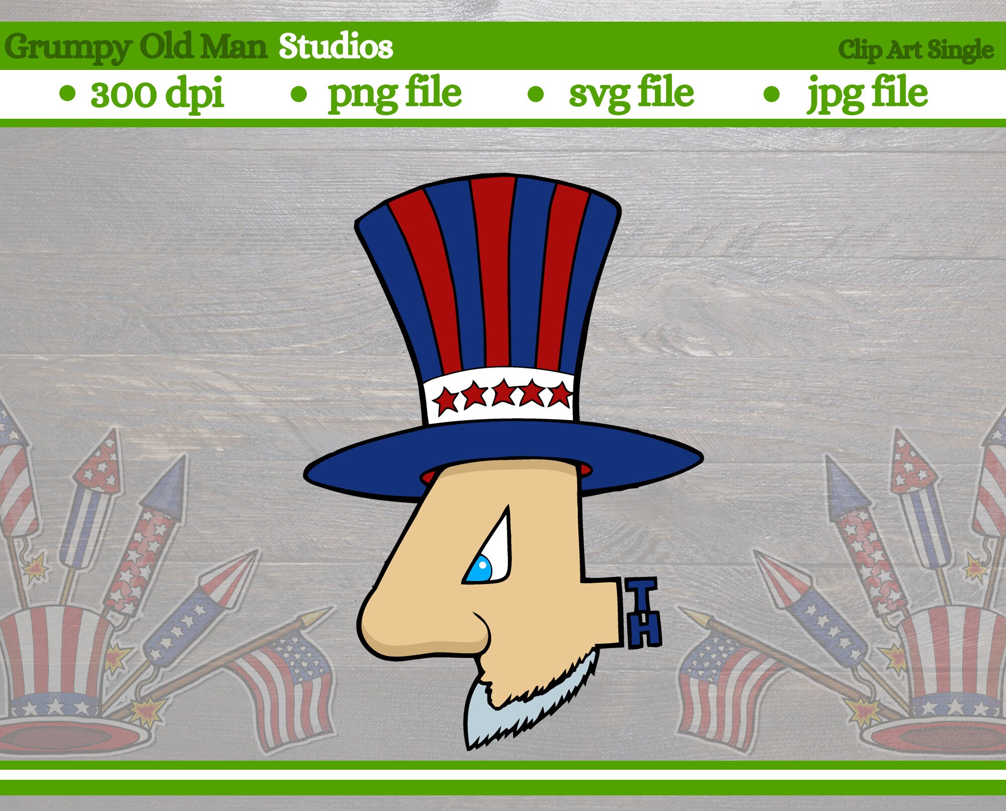 Uncle Sam Svg 4th of July Clip Art Independence Day Png Svg File Eps ...