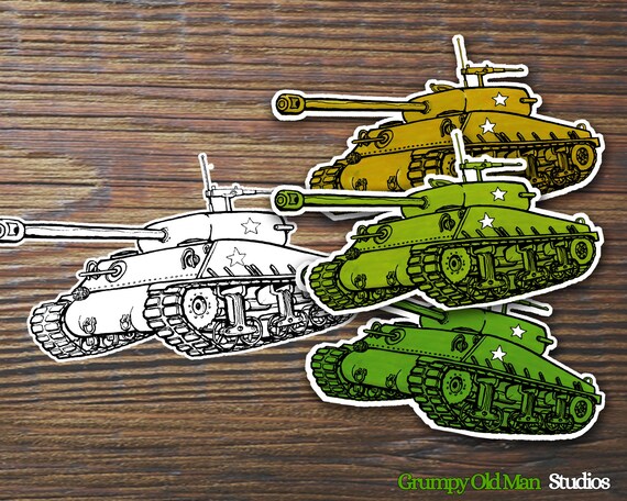 Sherman Tank Clip Art