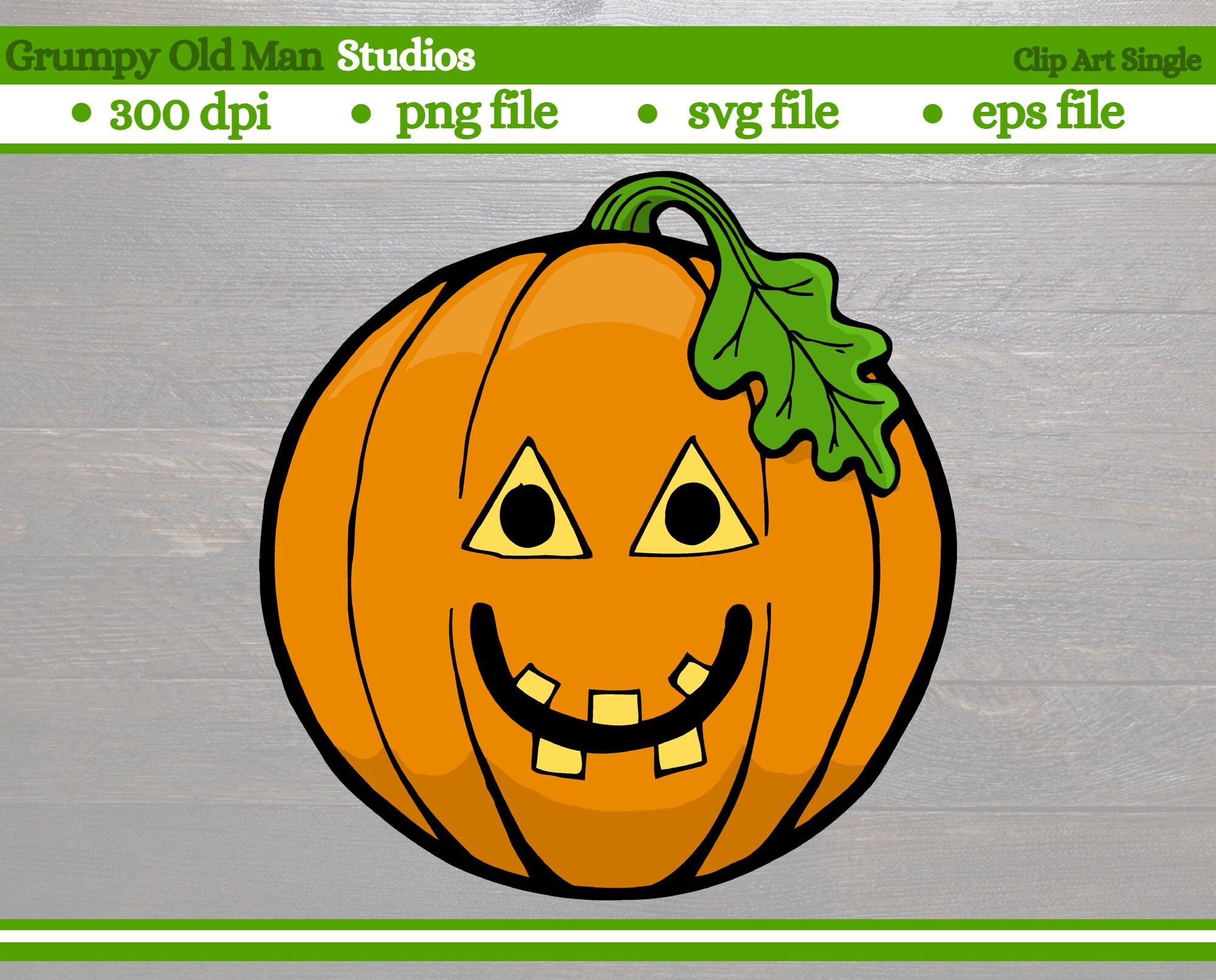 Grumpy Clip Art Pumpkins
