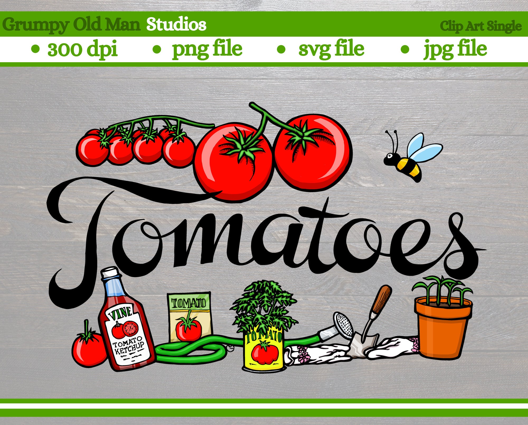 Tomatoes Clip Art | Vegetable Clip Art | Garden Plant Label | Tomato ...