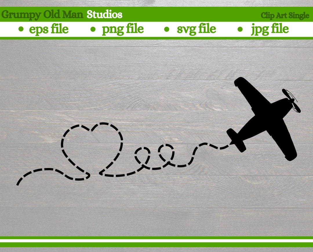 Airplane Svg | Flying Airplane Svg | Plane Route With Heart | Travel ...