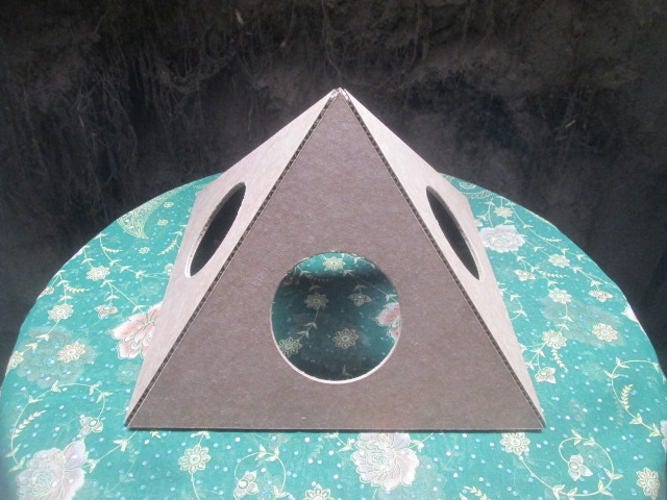 Cardboard Pyramid: the Open Giza Fold-up Cardboard Pyramid - Etsy UK