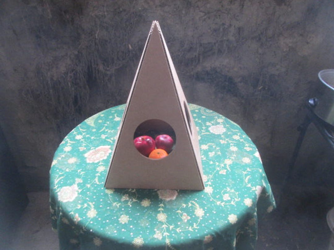 Cardboard Pyramid: the Open Nubian Fold-up Cardboard Pyramid - Etsy