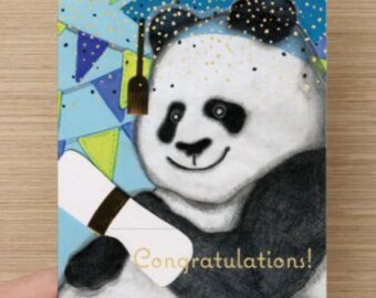 Graduation Panda Gift - Etsy