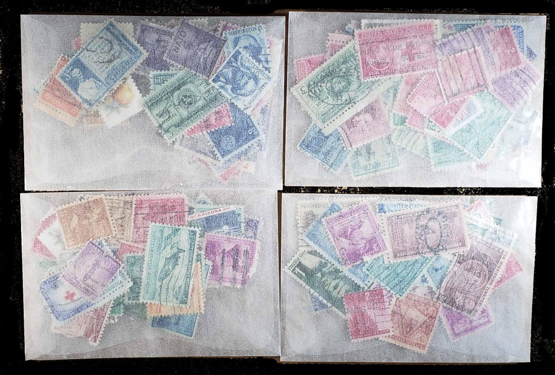 Vintage US Stamps: 1940s-50s Ephemera, Junk Journal Supply - Etsy Australia