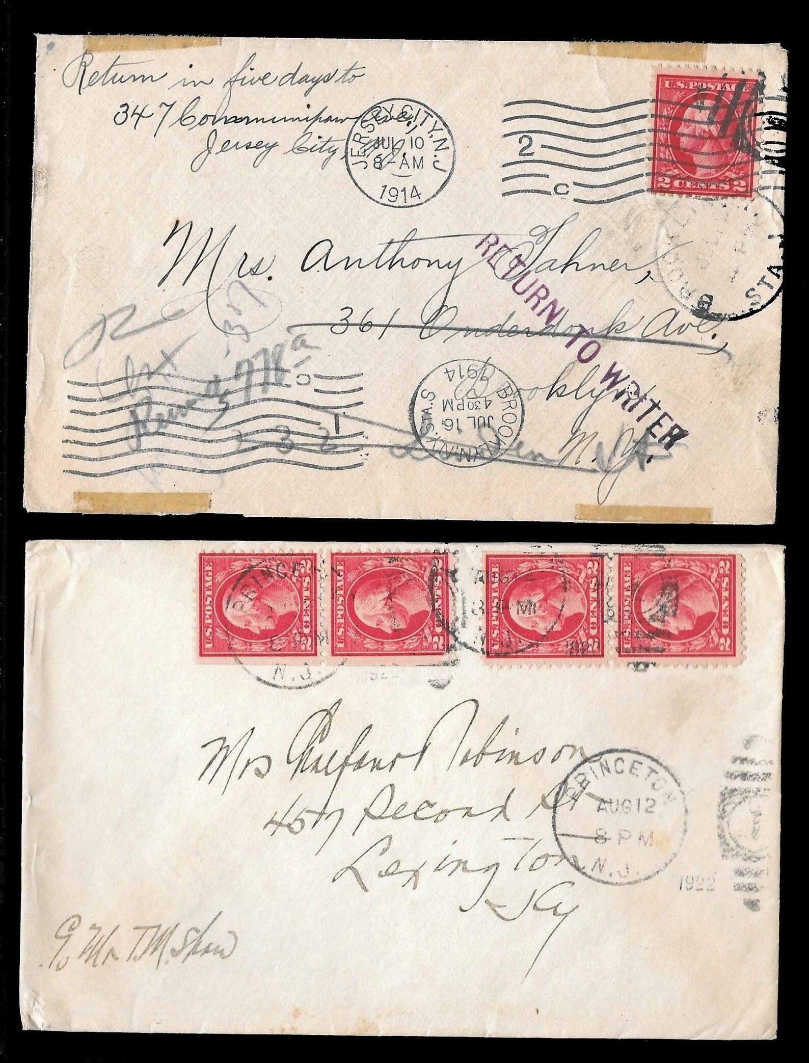 Vintage Postal Envelopes Postal Ephemera Early Twentieth | Etsy