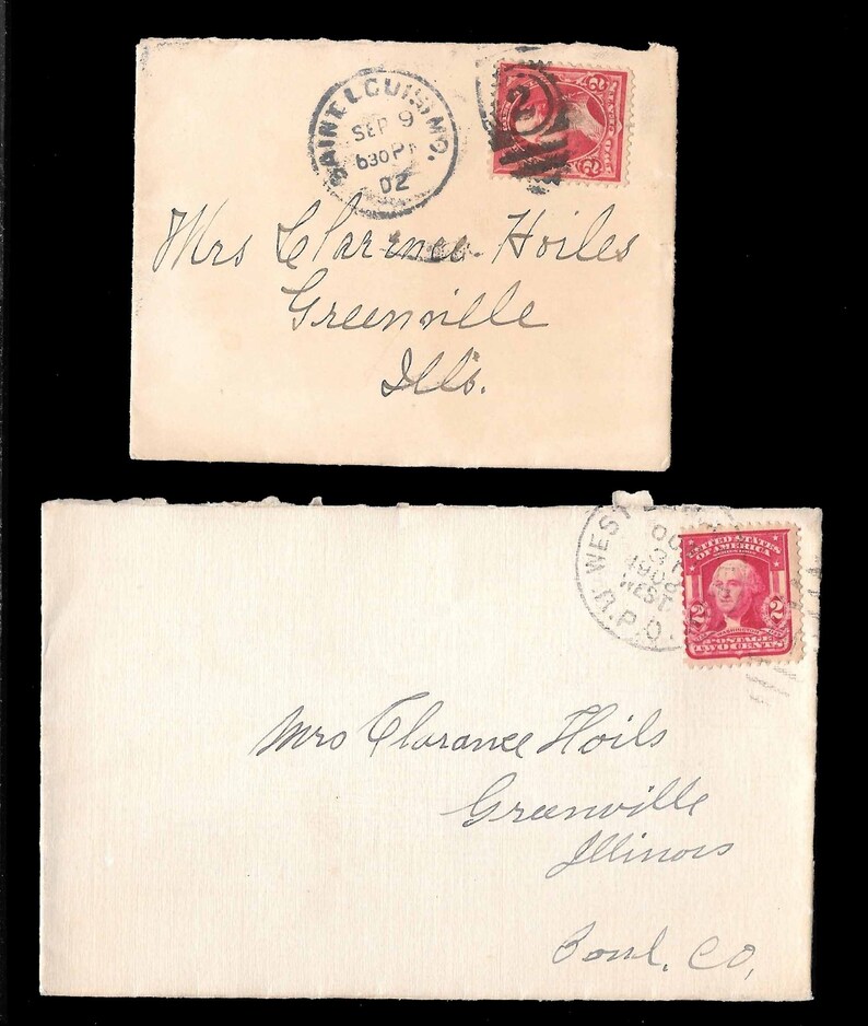 Vintage Postal Envelopes Postal Ephemera Early Twentieth | Etsy