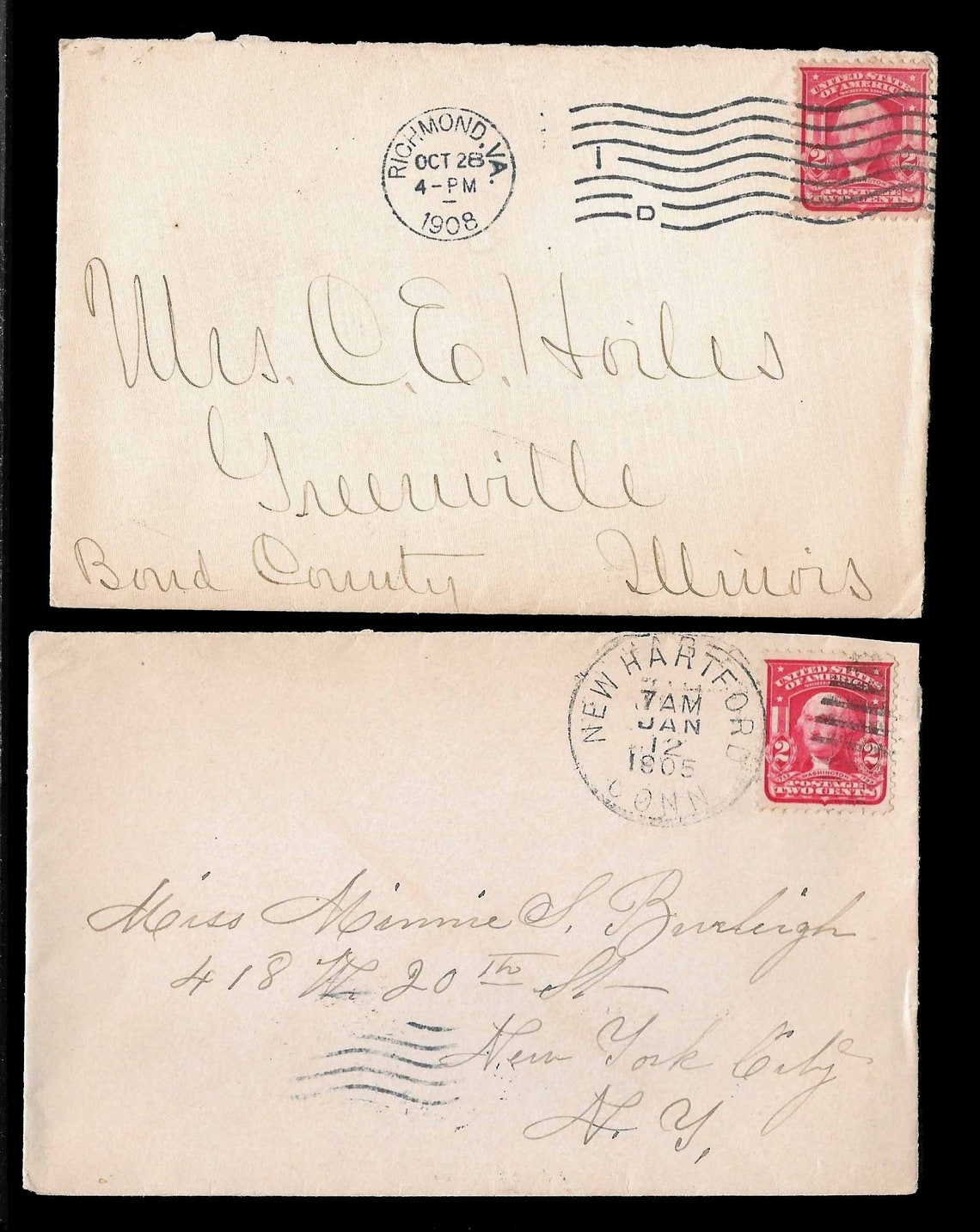 Vintage Postal Envelopes Postal Ephemera Early Twentieth | Etsy