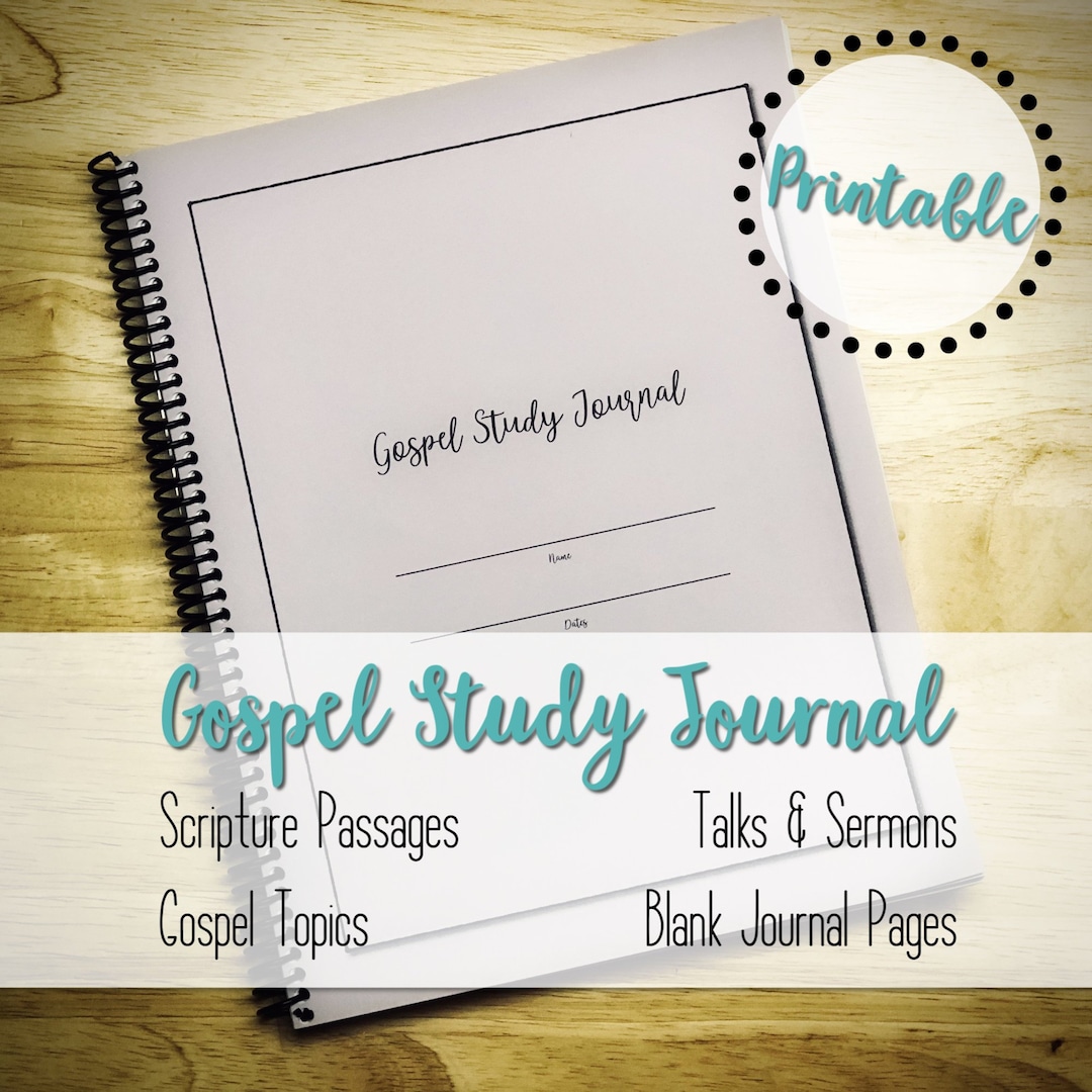 Printable Gospel Study Guide; Bible; Book of Mormon; Journal; General ...