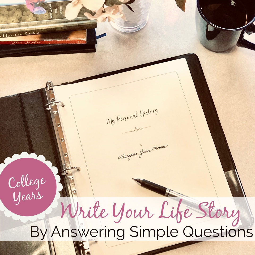My Life Journal, Life Story Journal, Journal With Prompts, Family ...