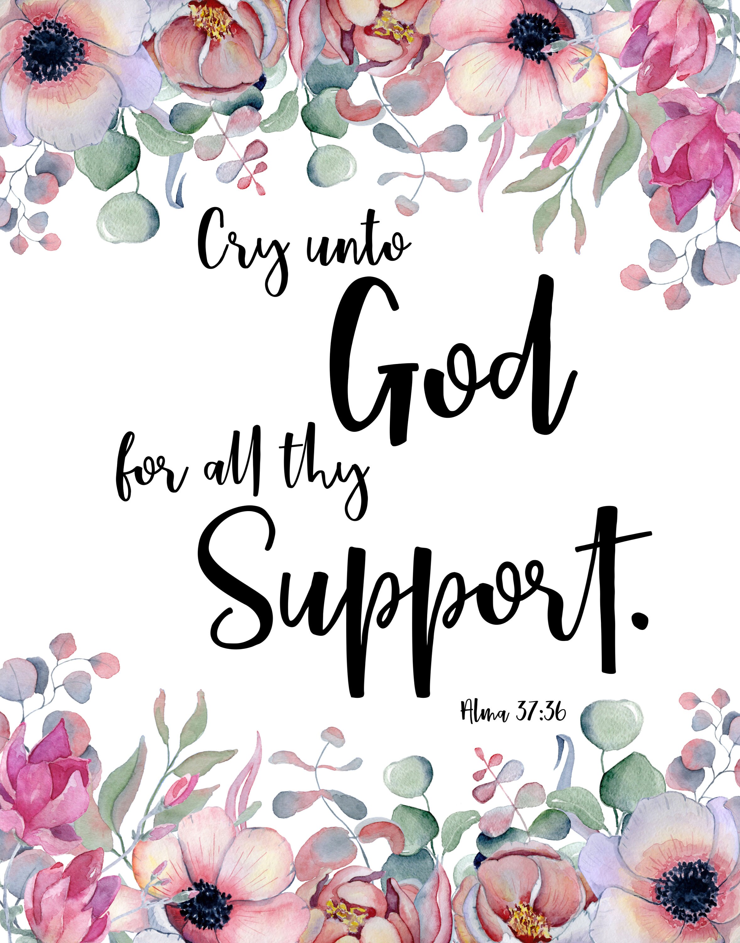 Book of Mormon Art Alma LDS Printables Scripture Wall Art - Etsy