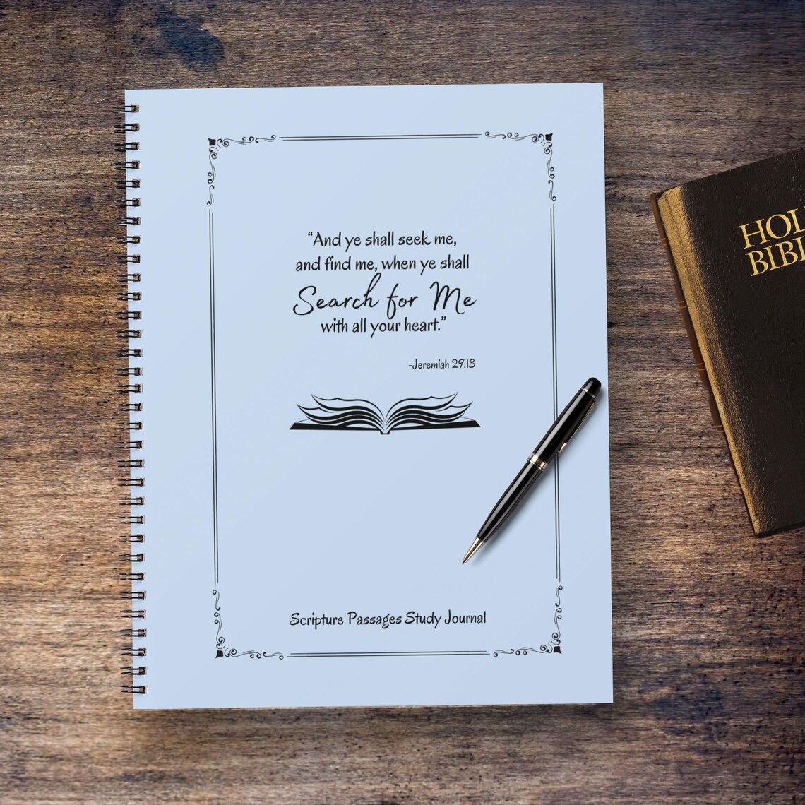 Printable Scripture Journal for Bible Study Notebook for Christian Gift ...
