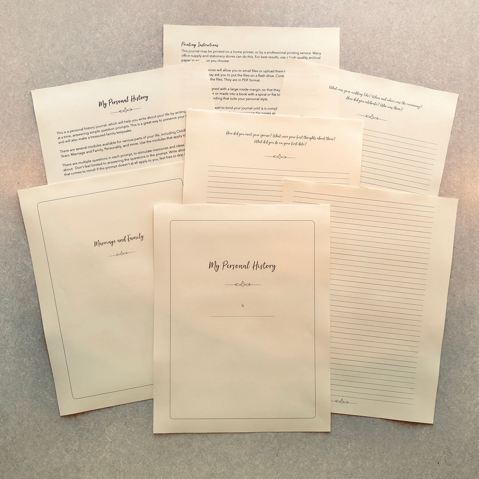 My Life Journal Life Story Journal Journal With Prompts - Etsy Australia