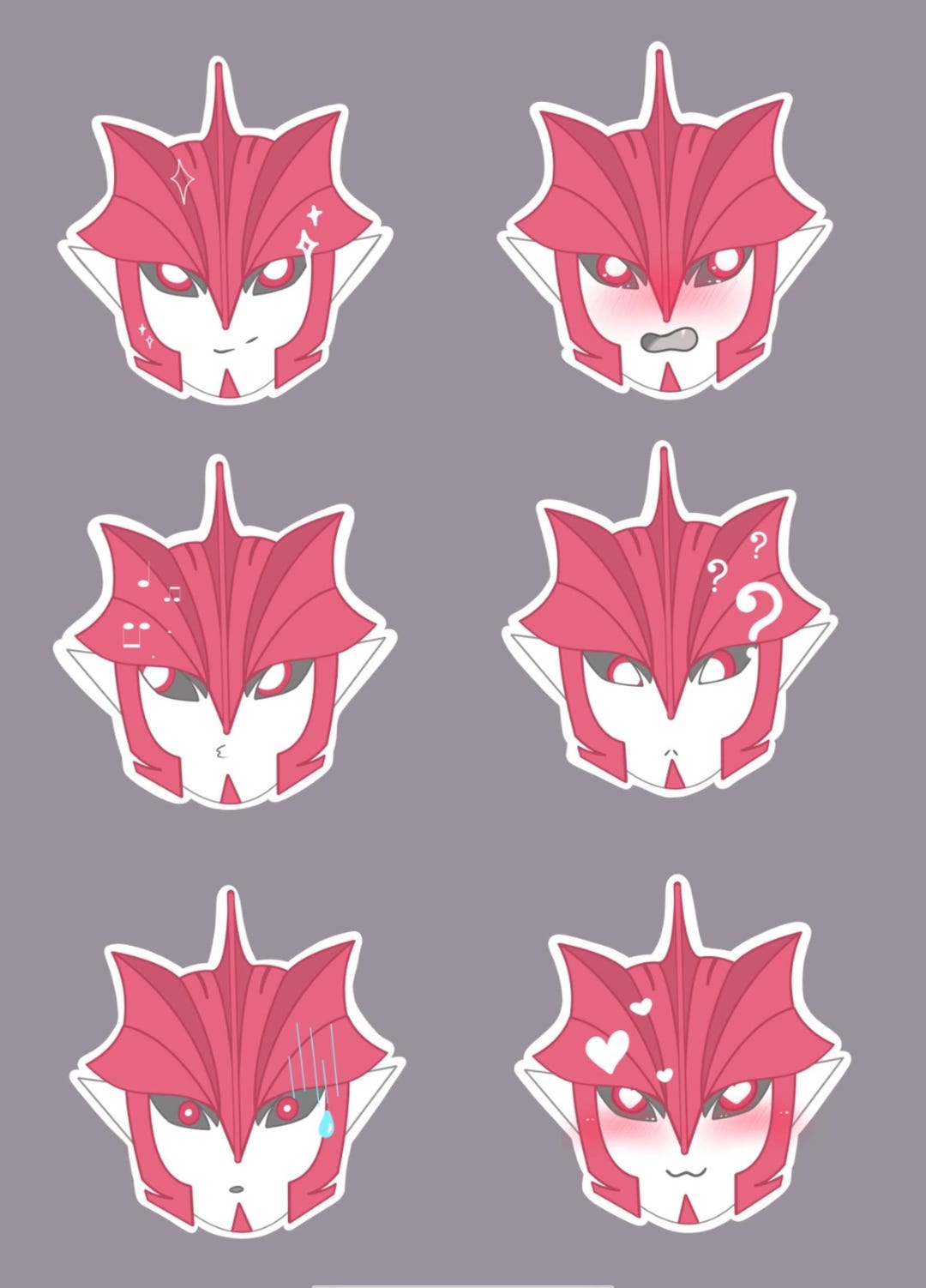 TFP Knockout Emotes Stickers - Etsy
