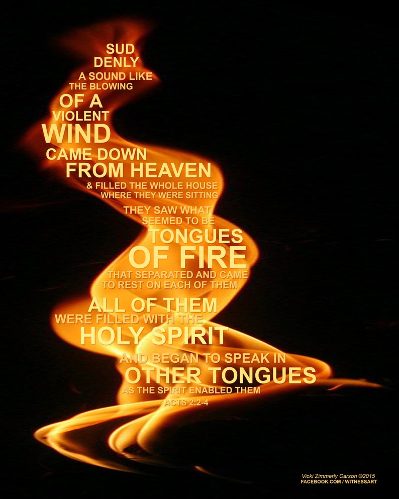 Tongues of Fire - Etsy