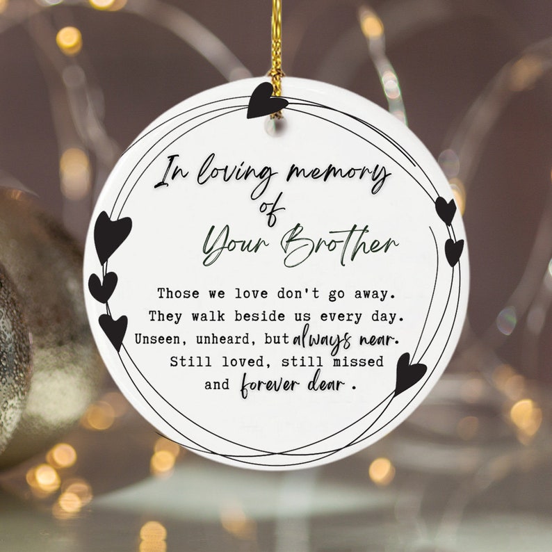 Loving Memory of Your Brother Comforting Gift Brother - Etsy