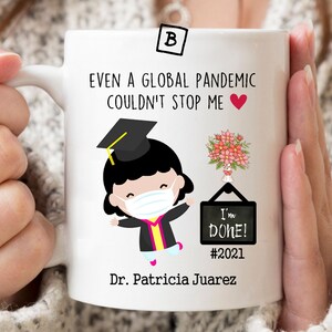Custom Graduation Gift, New Doctor Cup, Phd Student Gift, Doctorate Mug ...