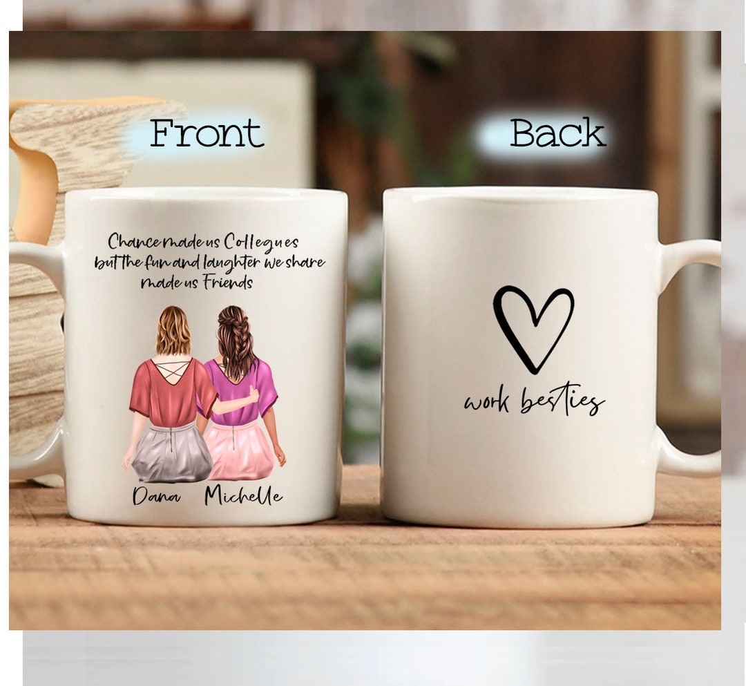 Personalized Custom Gift for Colleague, Work Bestie Buddy Mate Gift ...