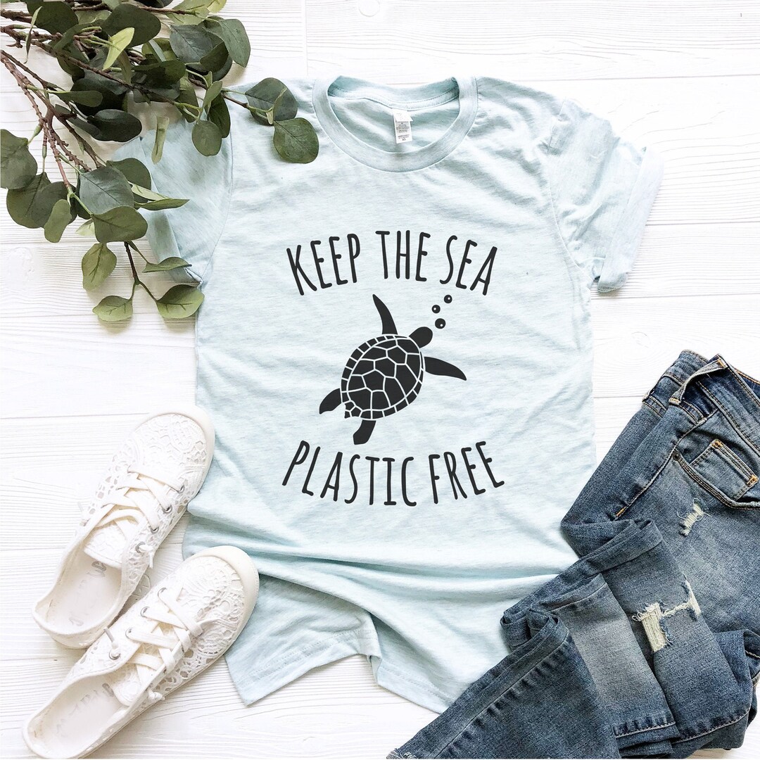 Keep the Sea Plastic Free Shirt, Save the Turtles Tshirt, Save the ...