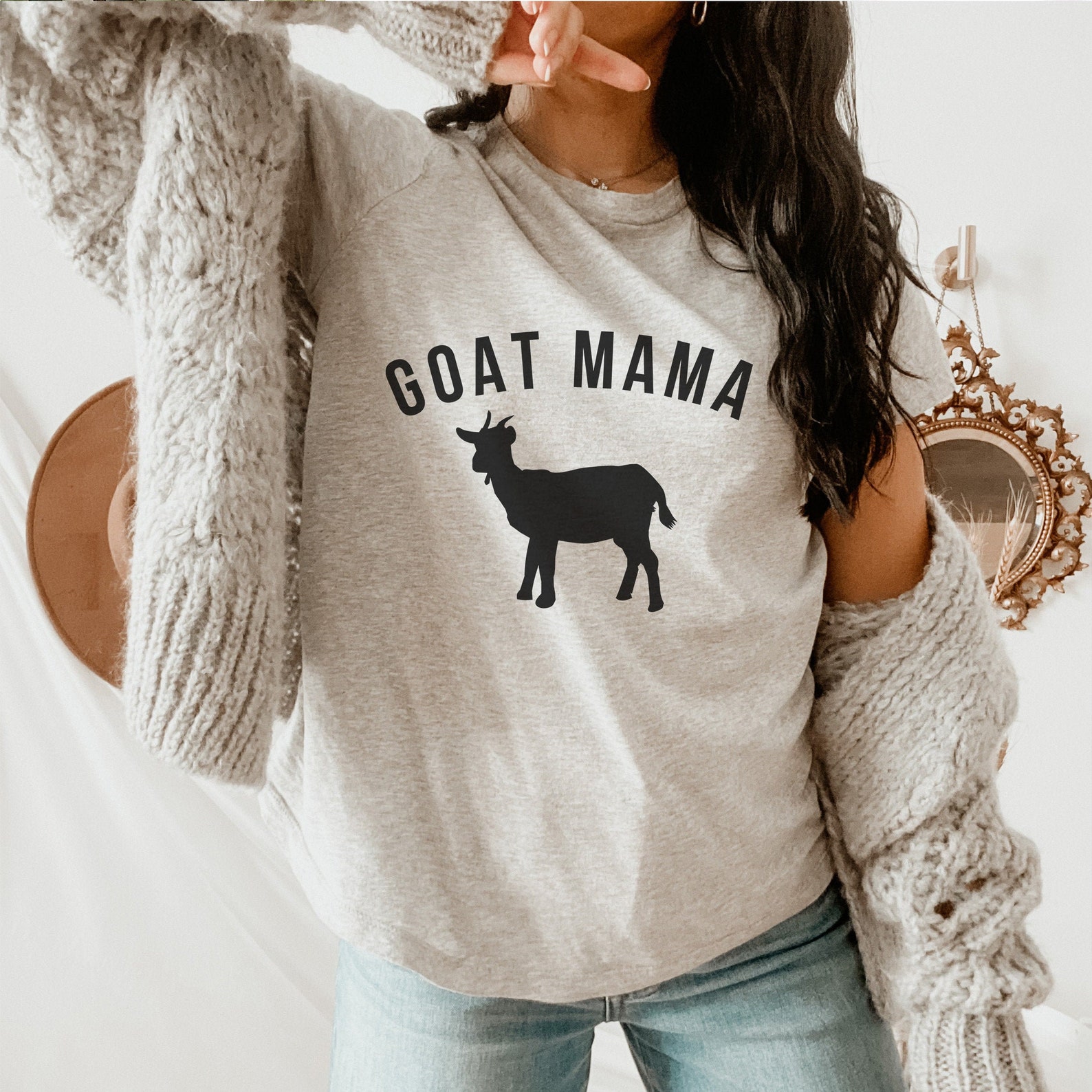 Goat Mama Shirt Goat Mom Goat Shirt for Women Goat Lover | Etsy