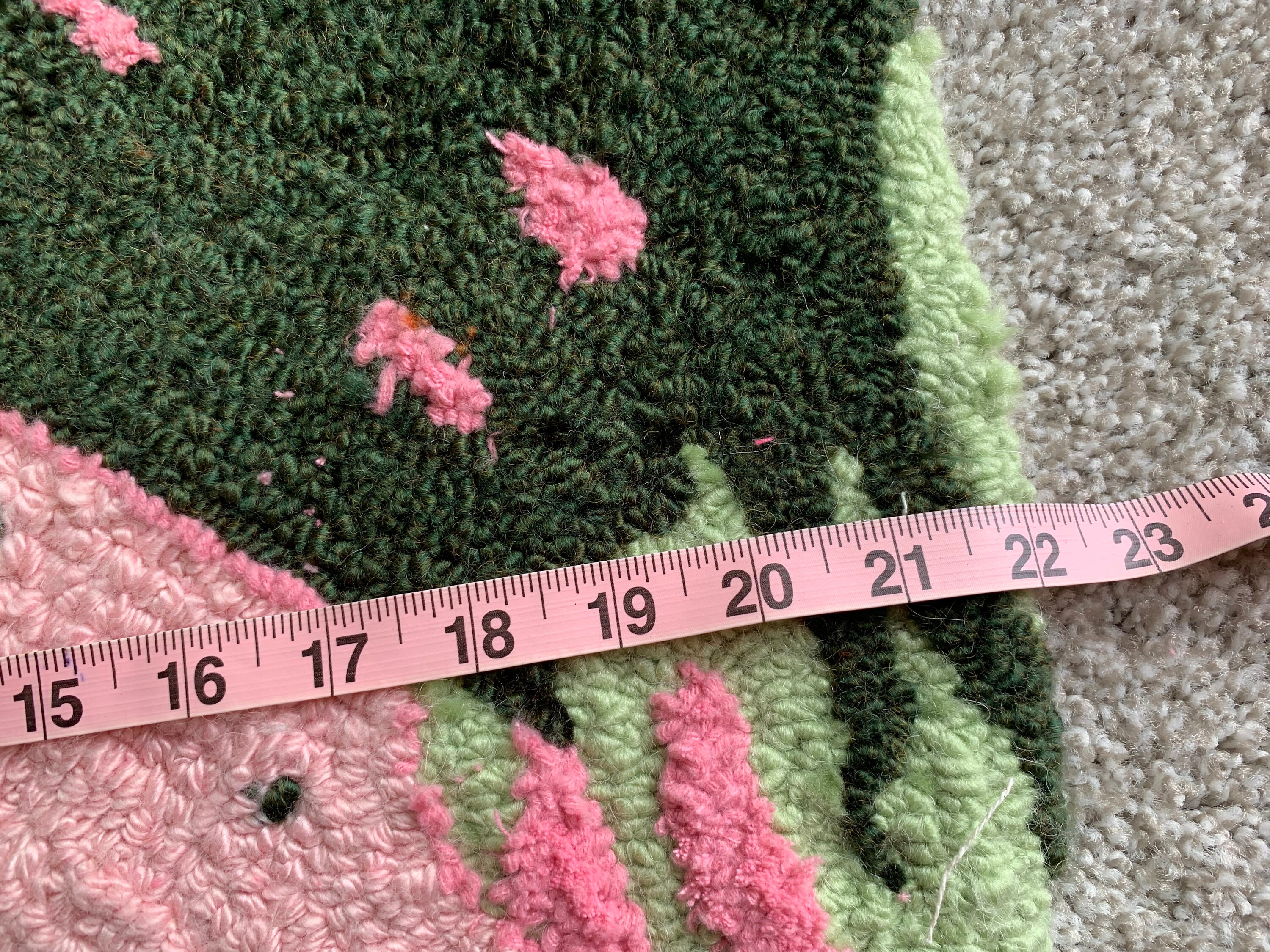 Pink Princess Philodendron Hand Tufted Rug - Etsy