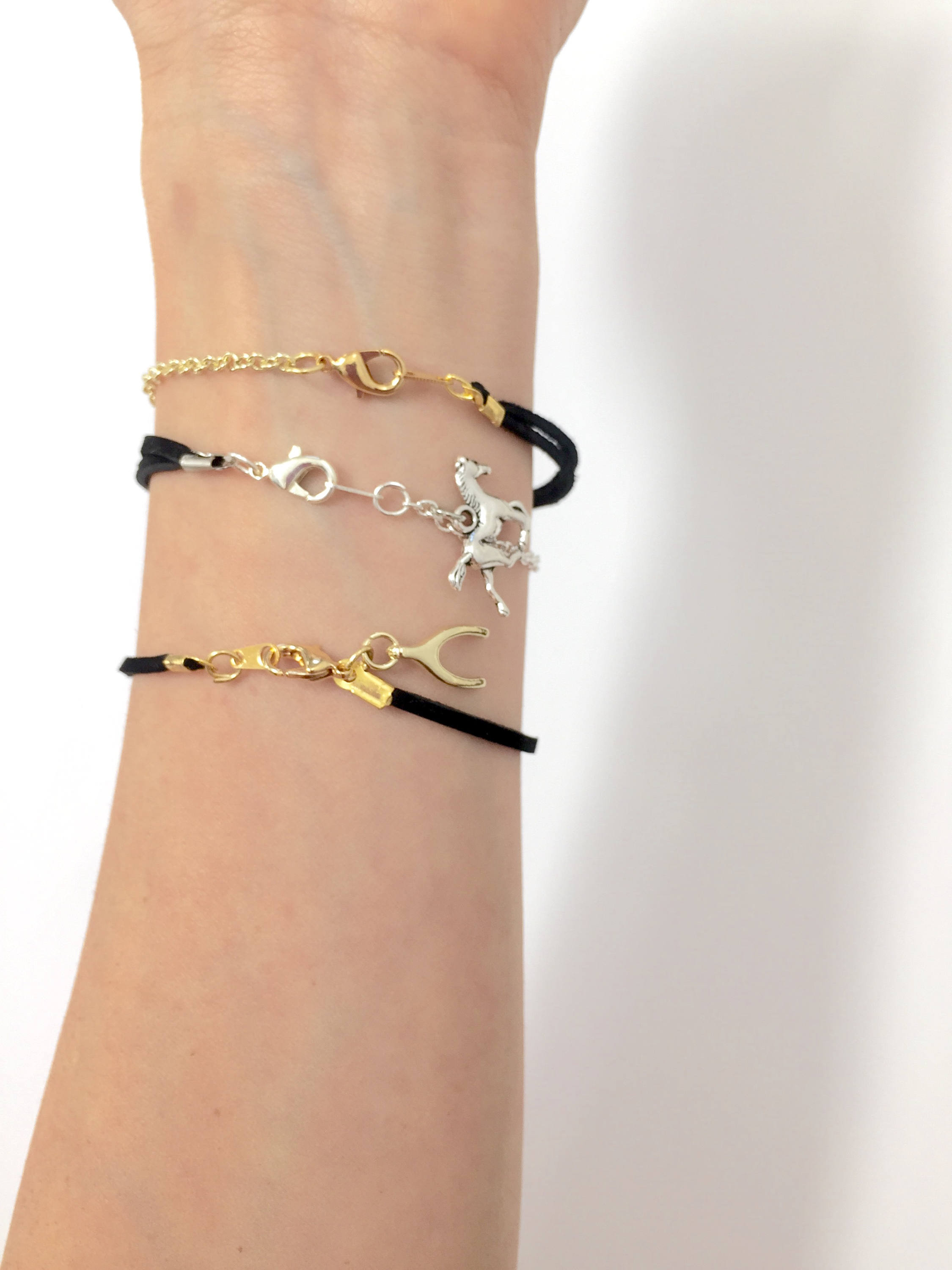 Wish Charm Bracelet, Layering or Stacking Bracelet, Gift, - Etsy