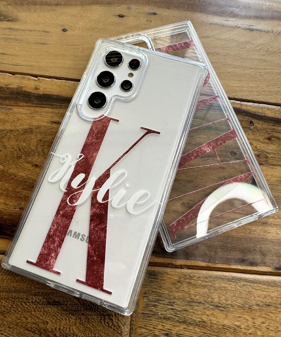 Personalized Initial Phone Case: Samsung Galaxy, Custom Text - Etsy