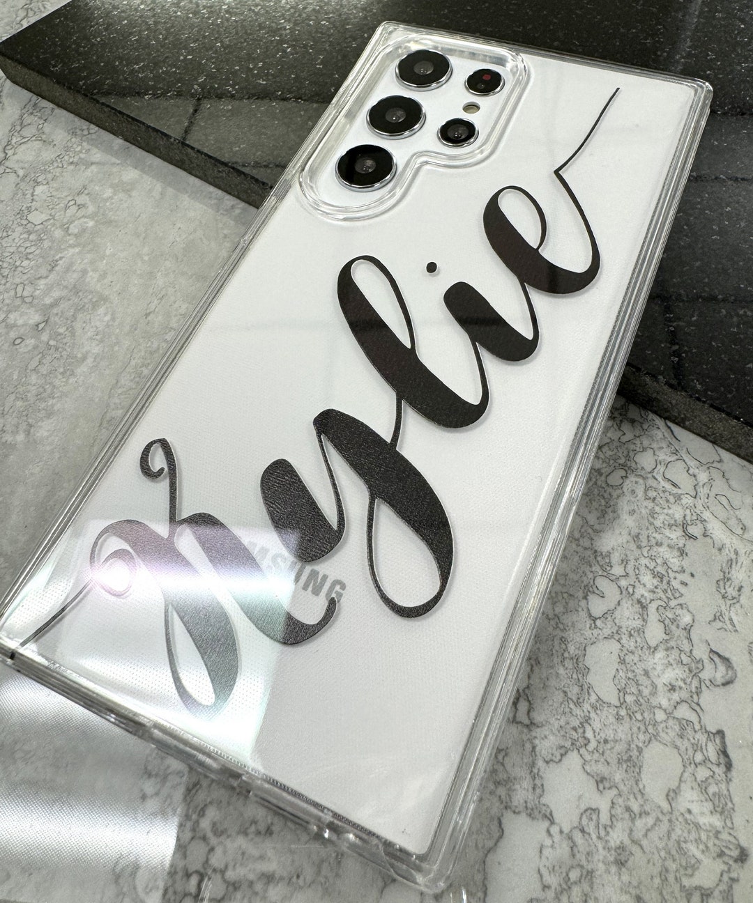 Personalized Name Samsung Galaxy Phone Case: Custom Initial Text Cover ...