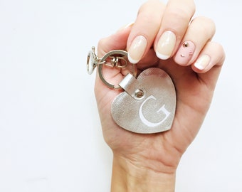 Heart keychain | Etsy