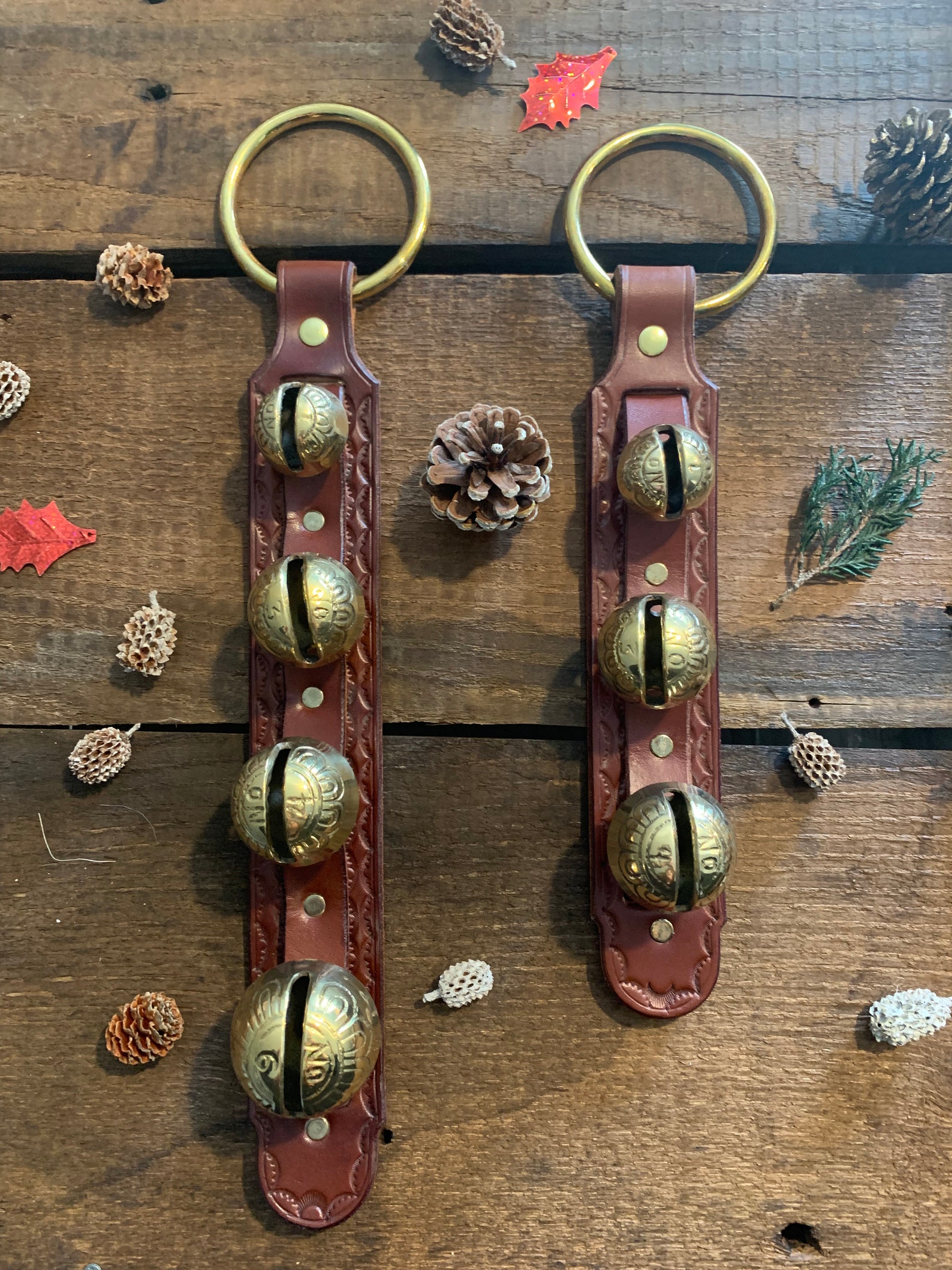 Solid Brass Sleigh Bells - Etsy