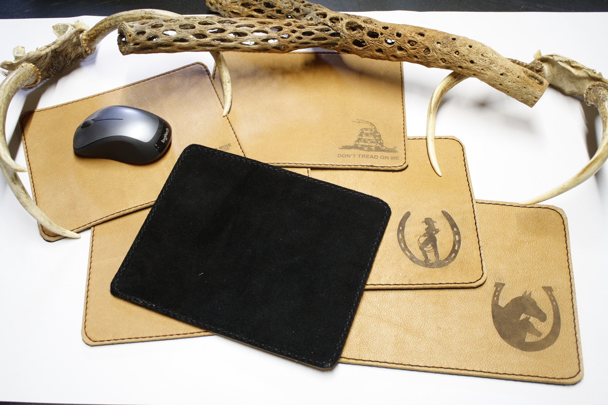 Handmade Double Sided Leather/suede Laser Engraved Mouse Pads - Etsy UK