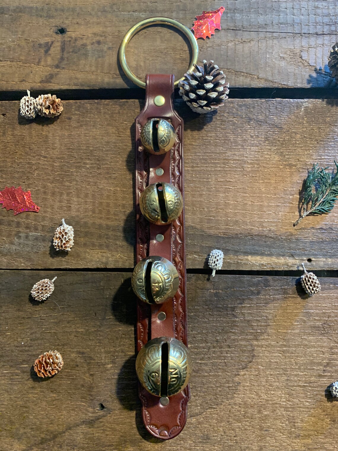 Solid Brass Sleigh Bells - Etsy