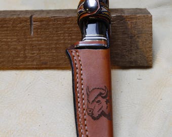 Leather knife case | Etsy