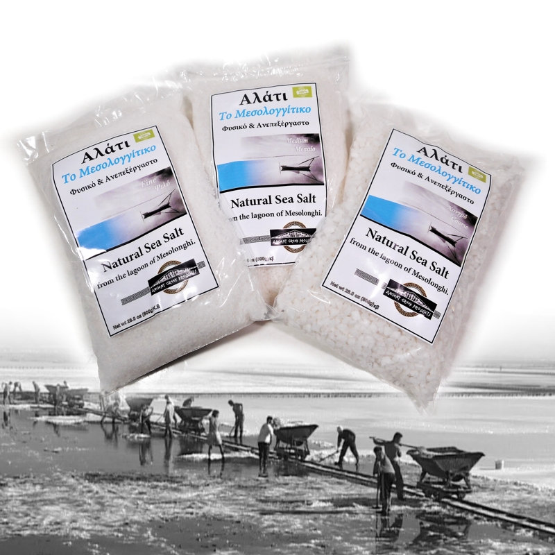100% Natural Raw Sea Salt of Messolonghi Greece From ANCIENT GREEK ...