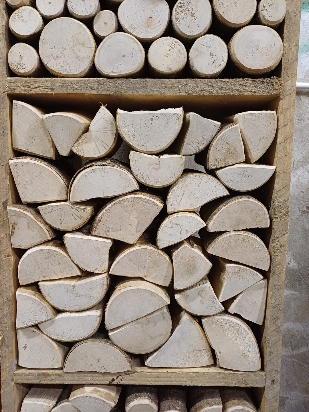 Decorative Split Logs Rustic Home Decor Stacked Logs Fireplace Logs ...