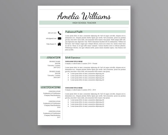 Plantilla De Curriculum Vitae Docente Profesional Plantillas De
