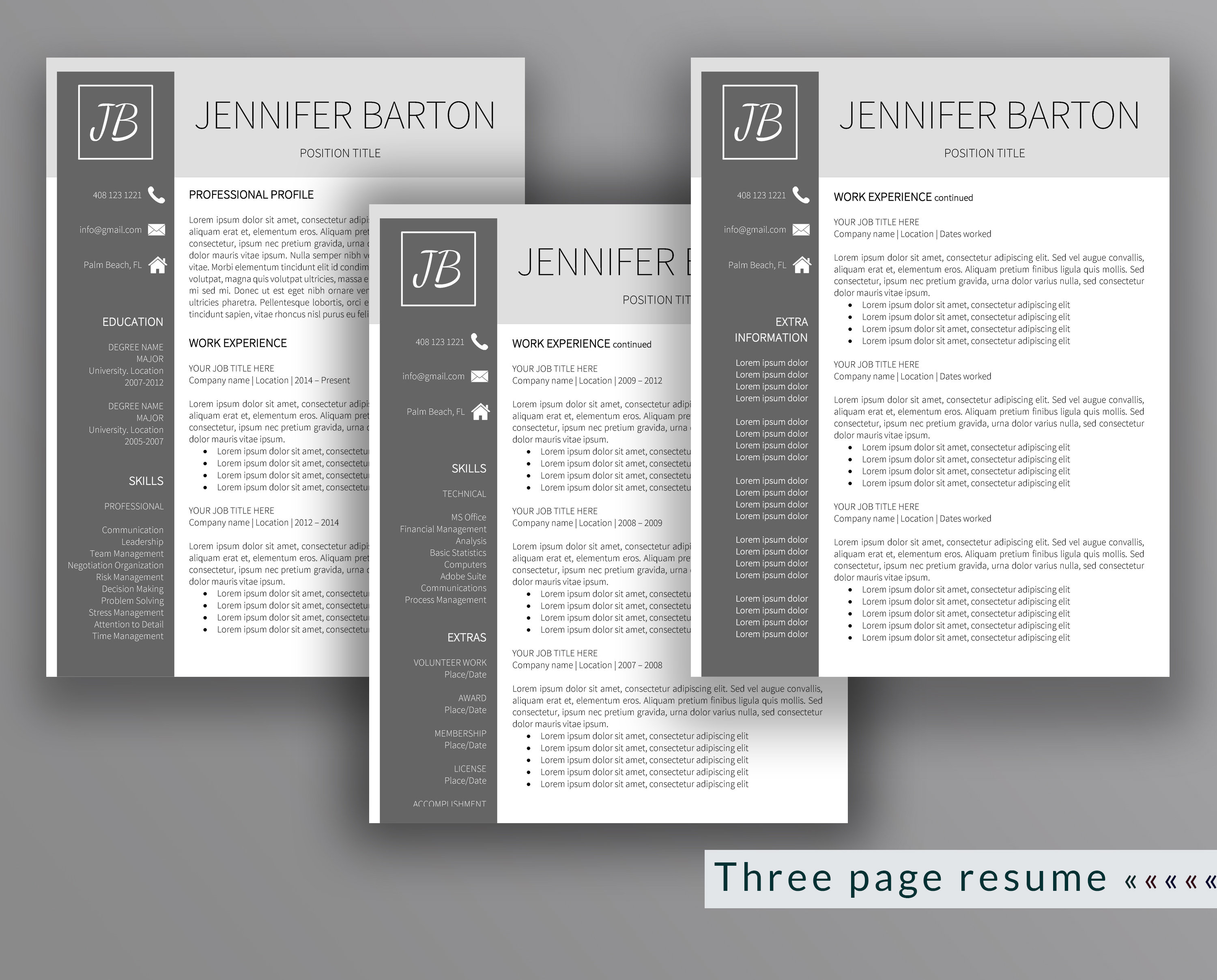 Resume Template | Modern Resume Template | Professional Resume Template ...
