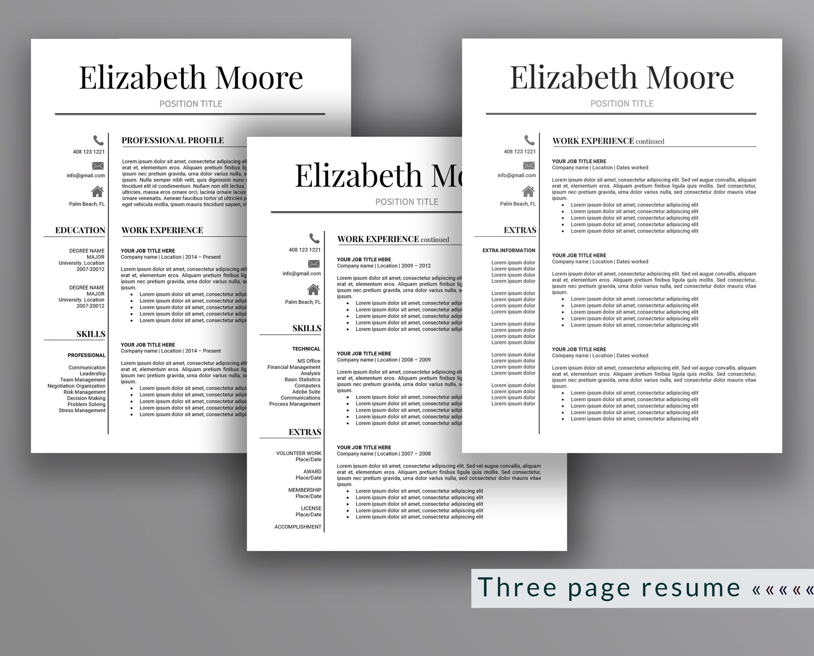 Resume Template | Modern Resume Template | Professional Resume Template ...