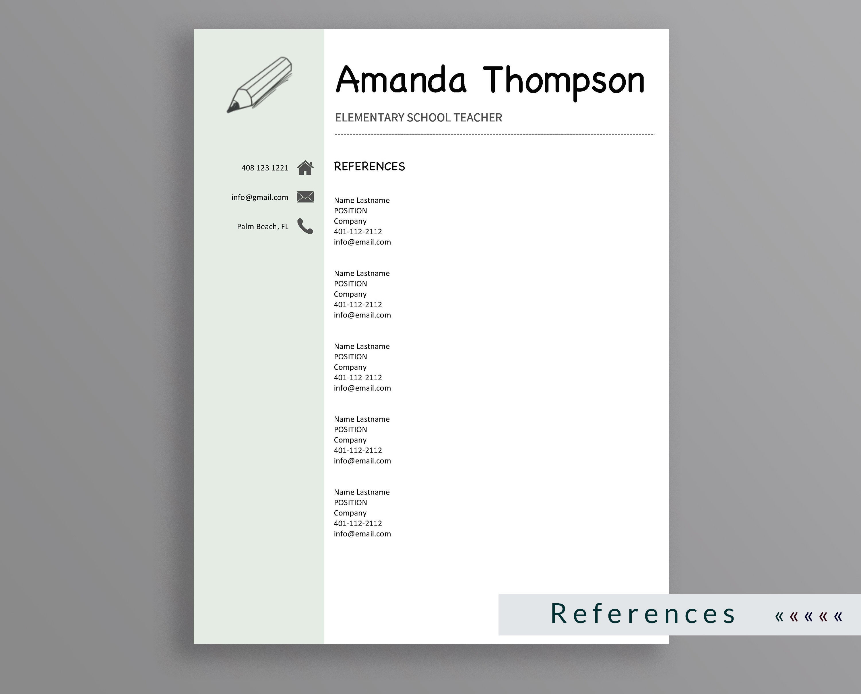 Teacher Resume Template | Modern Resume Template | Professional Resume ...
