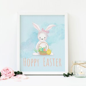 Easter Printable, Easter Wall Art, Easter Bunny Wall Art - Etsy