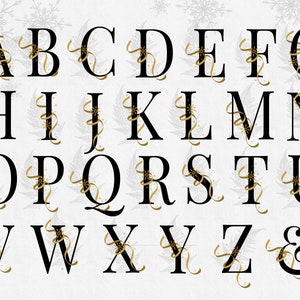 Holiday Snowflake Alphabet Letters, Winter Snowflake Alphabet Letters ...
