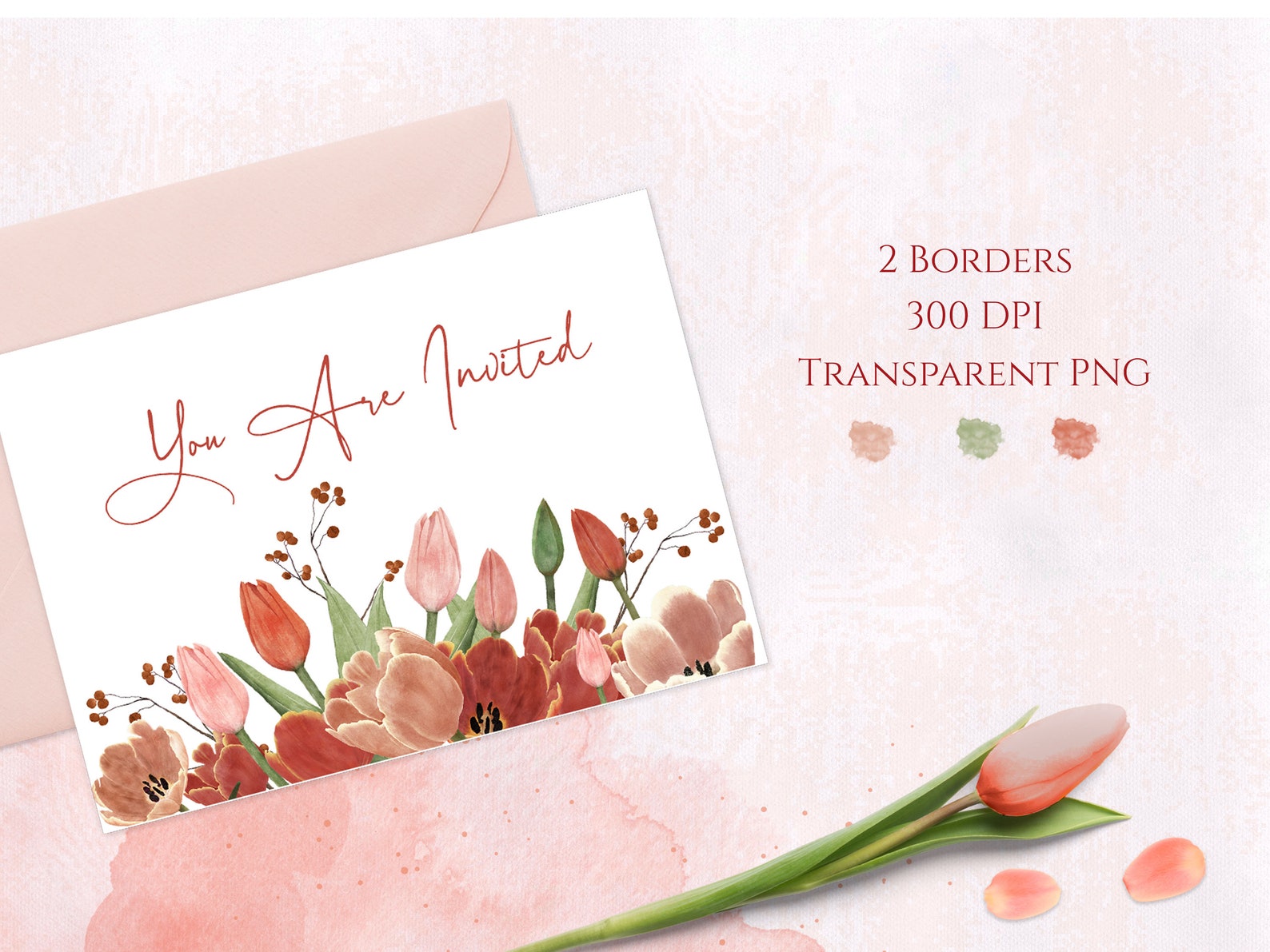 Tulip Clipart, Watercolortulip Clipart, Floral Clipart, Spring Clipart ...