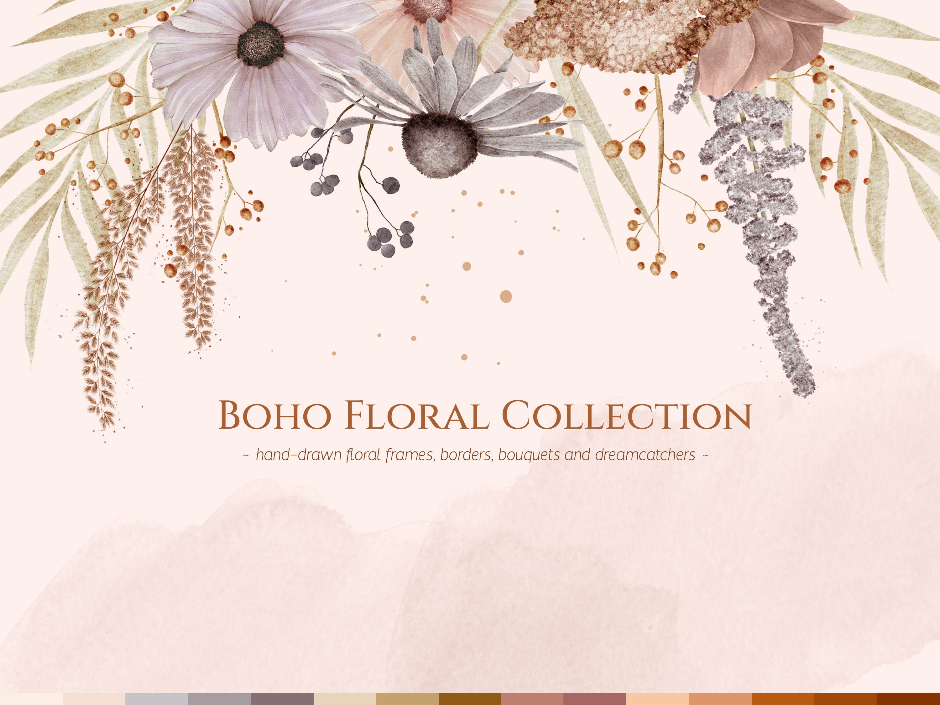 Boho Floral Collection - Etsy
