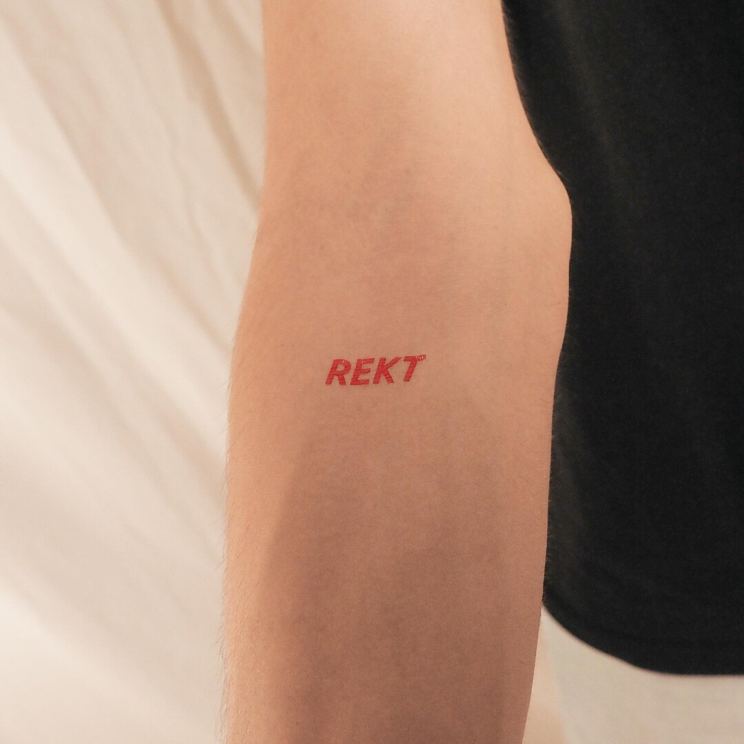 Rekt Temporary Tattoo (set of 3) - Etsy