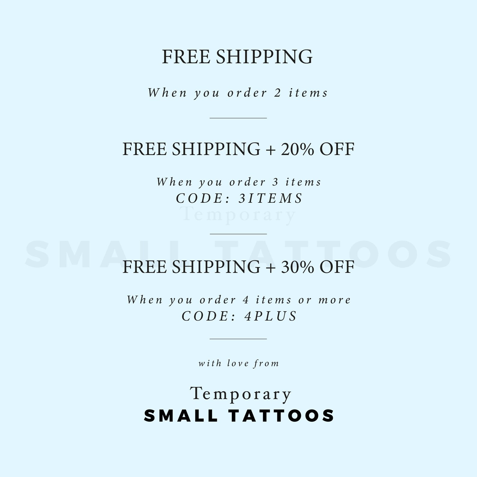 The Lucky Few Symbol Temporary Tattoo. Set of Three. - Etsy
