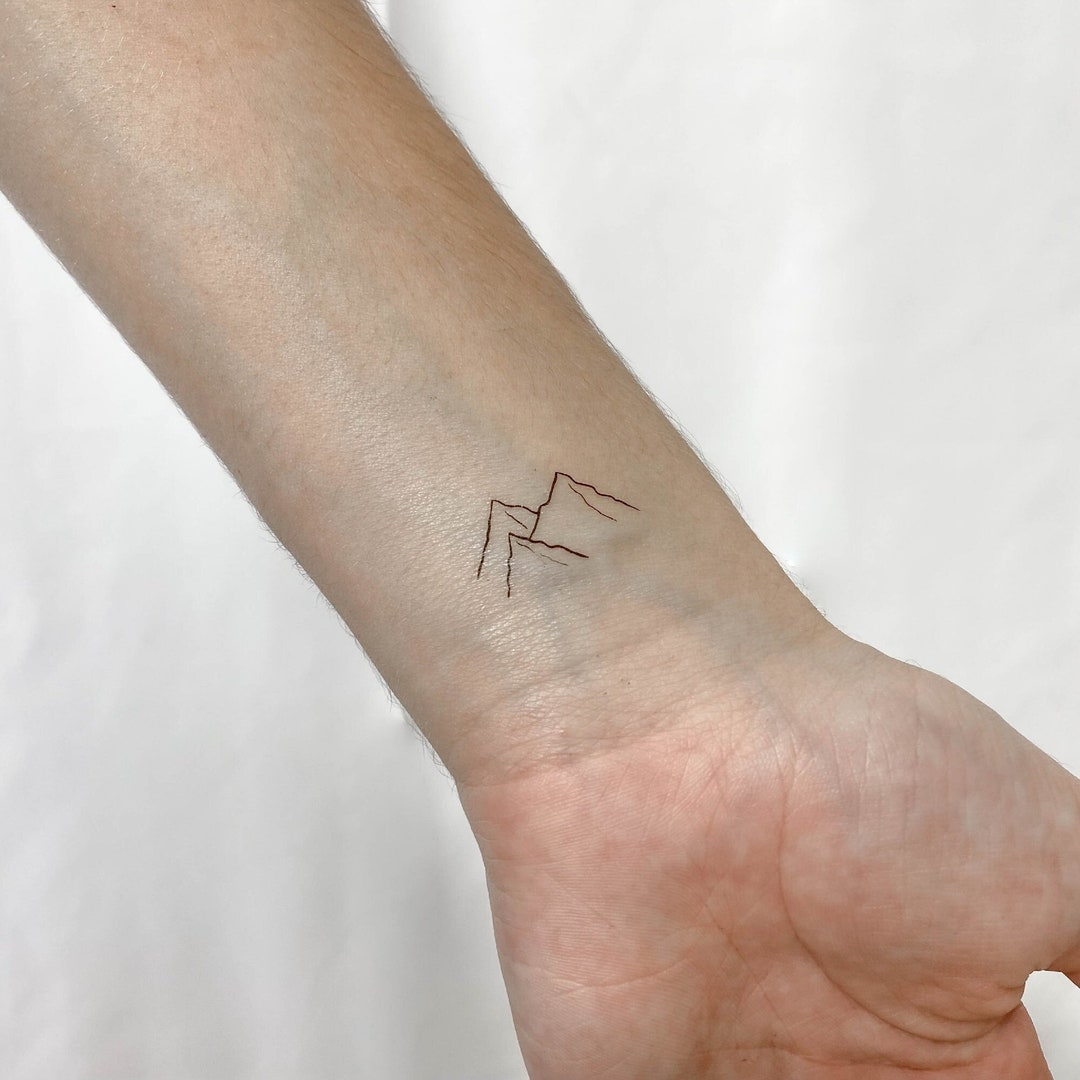 Alpine Glacier Temporary Tattoo (set of 3) - Etsy